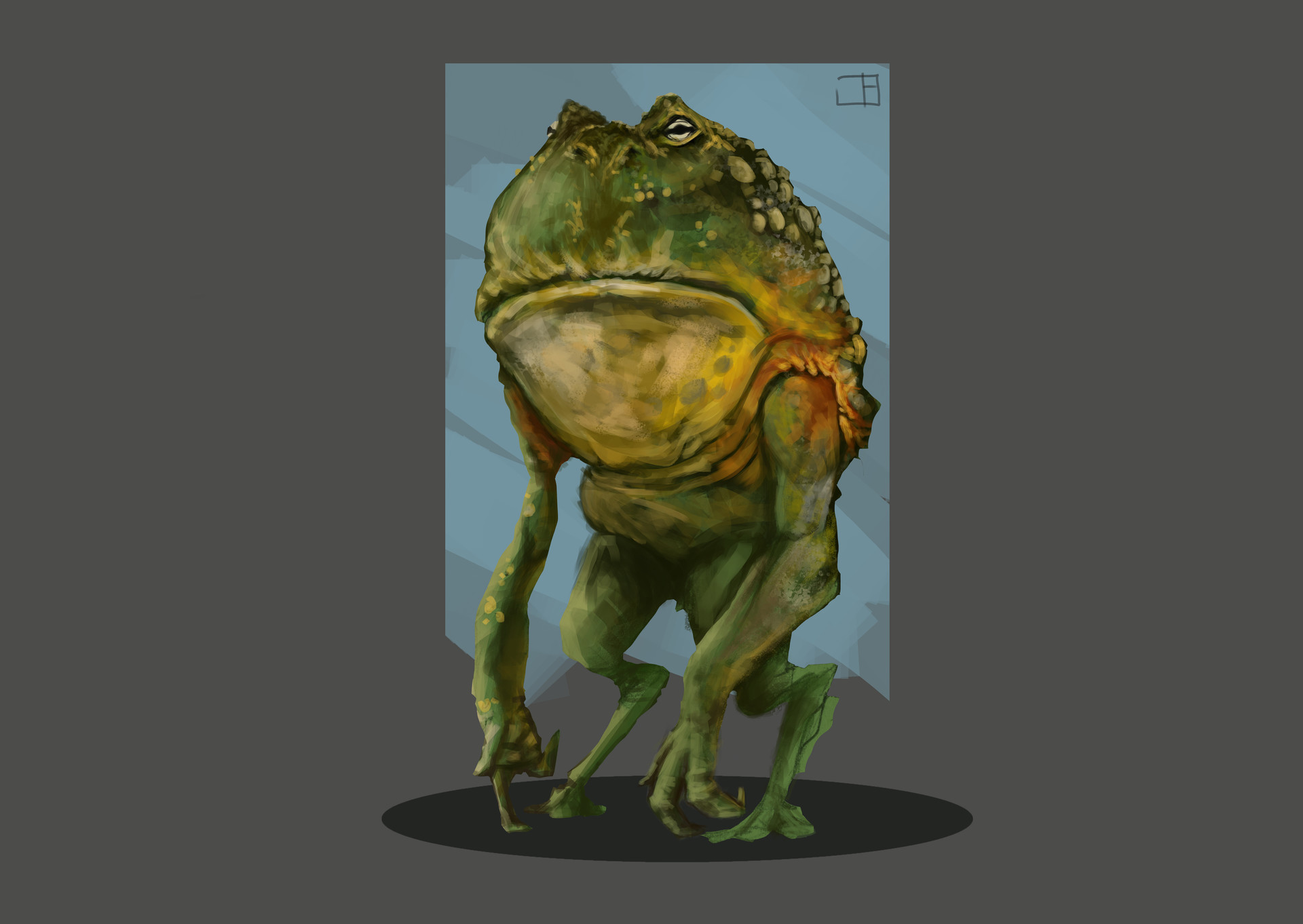 Webster Jones - Humanoid BullFrog Concept