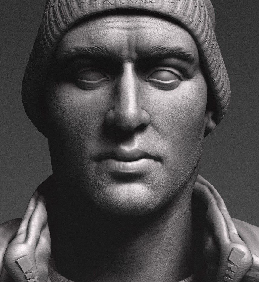 ArtStation - Game_Hero_Head Sculpt