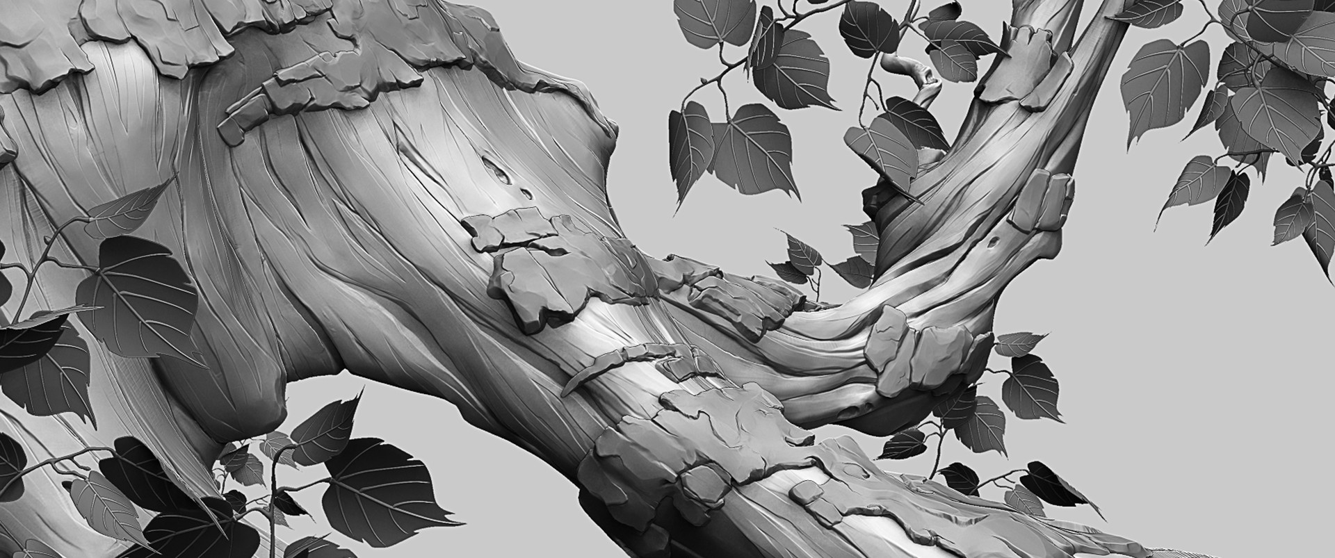 ArtStation - Stylized Tree Sculpt, Aaron Hamman