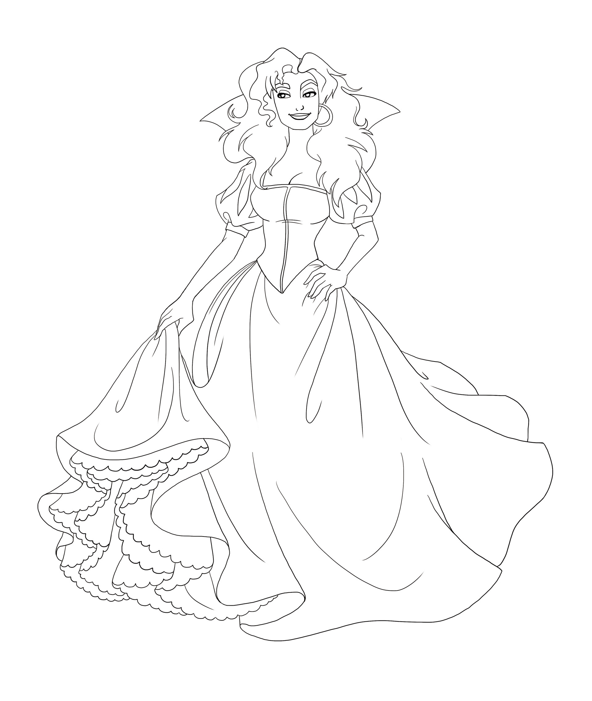 disney esmeralda coloring pages