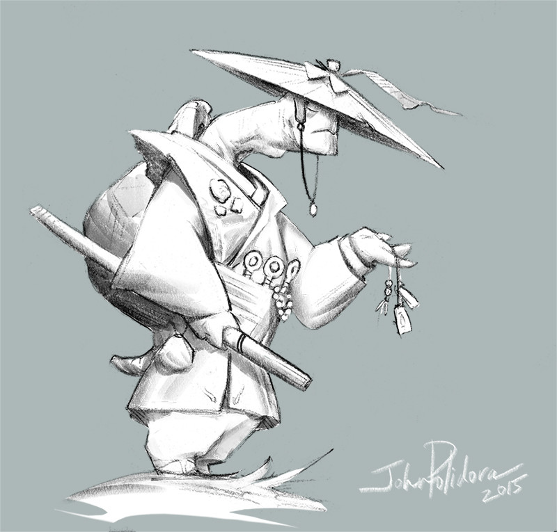 ArtStation - Turtle Samurai Sketch