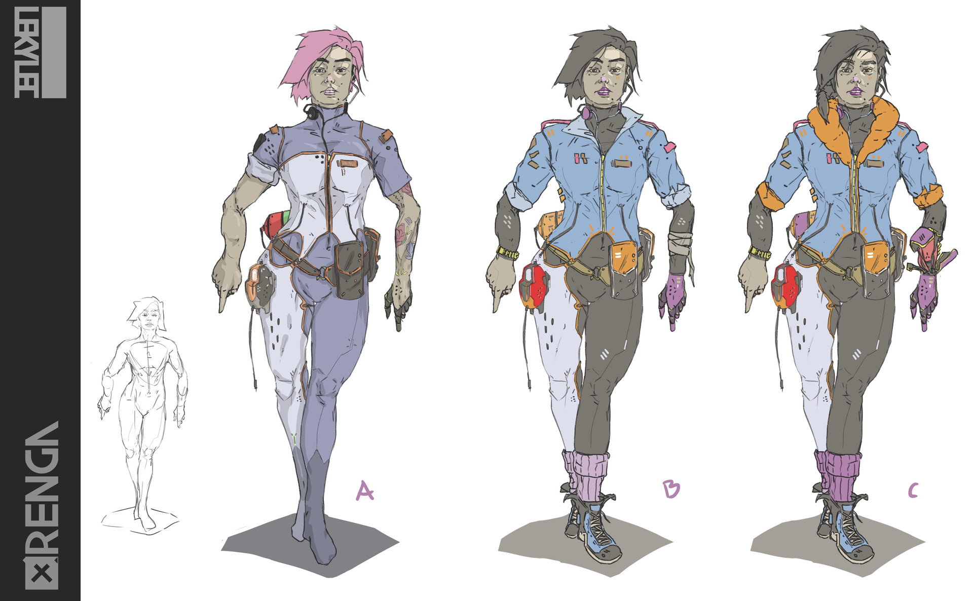 ArtStation - 'Renga' Character Sketches