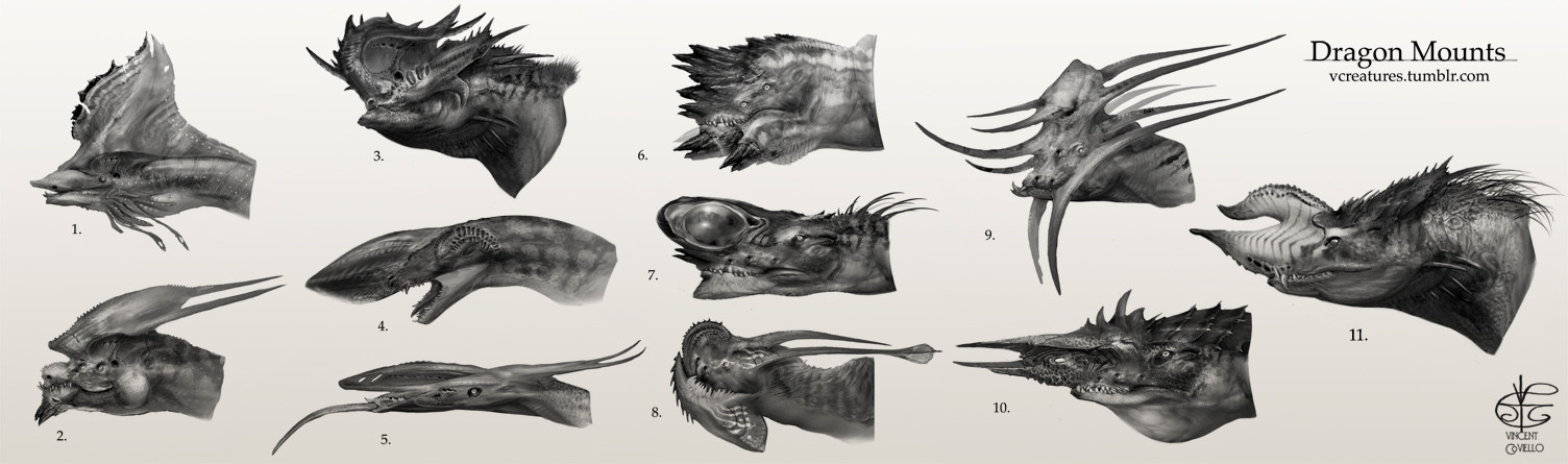 ArtStation - Dragon Mounts