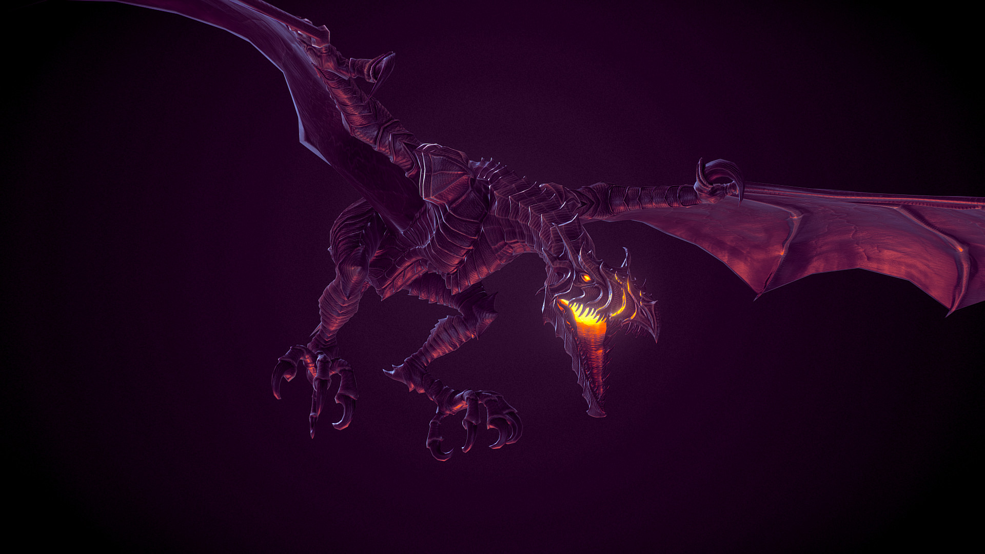 ArtStation - Purple Dragon, Nathan Lange