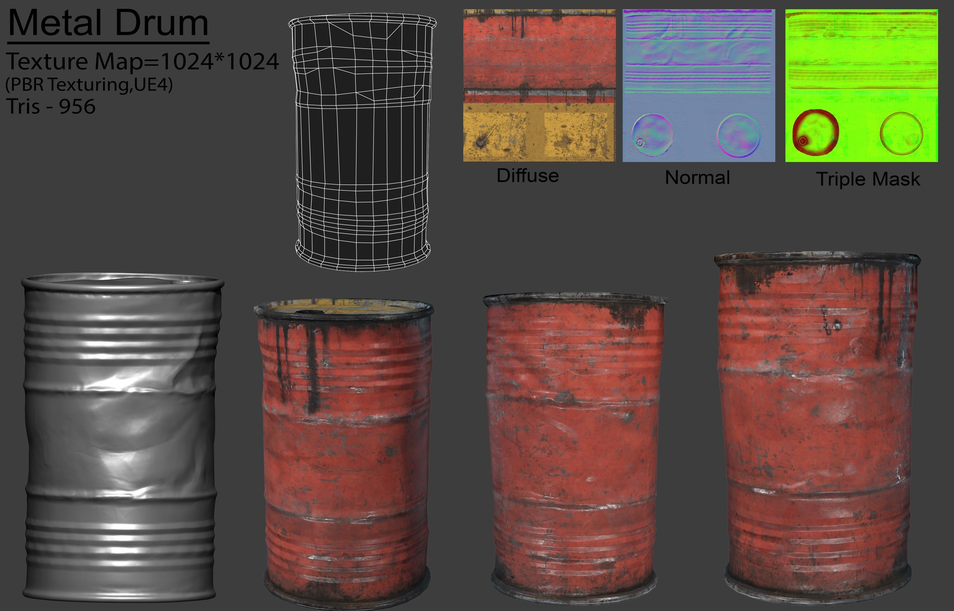 ArtStation - Metal Drum