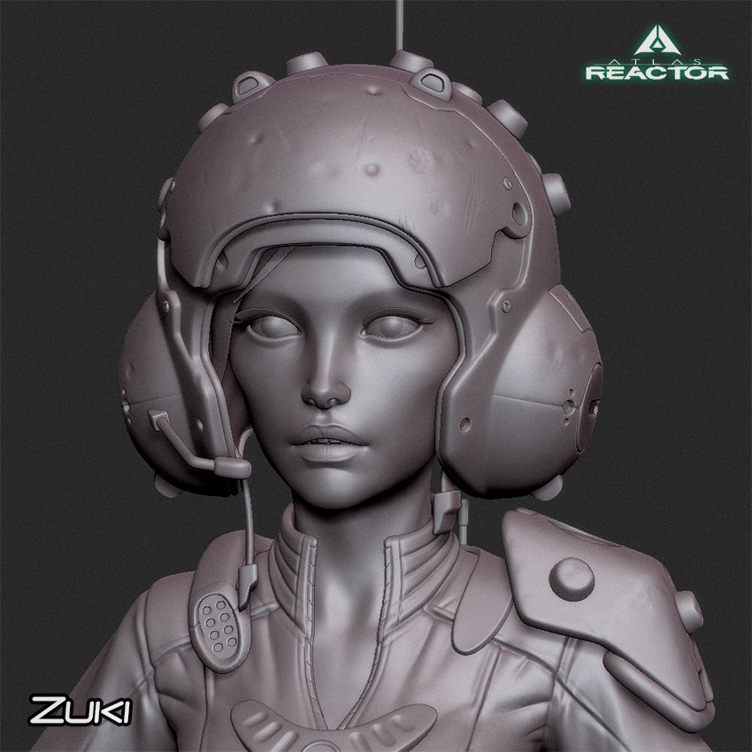 Darren Pattenden - 'Zuki' character from upcoming game 'Atlas Reactor'.