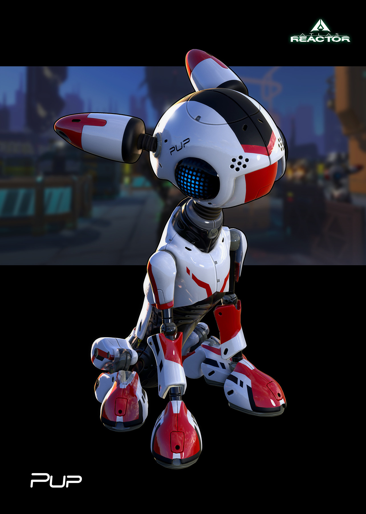 ArtStation - 'PUP' character from upcoming game 'Atlas Reactor'