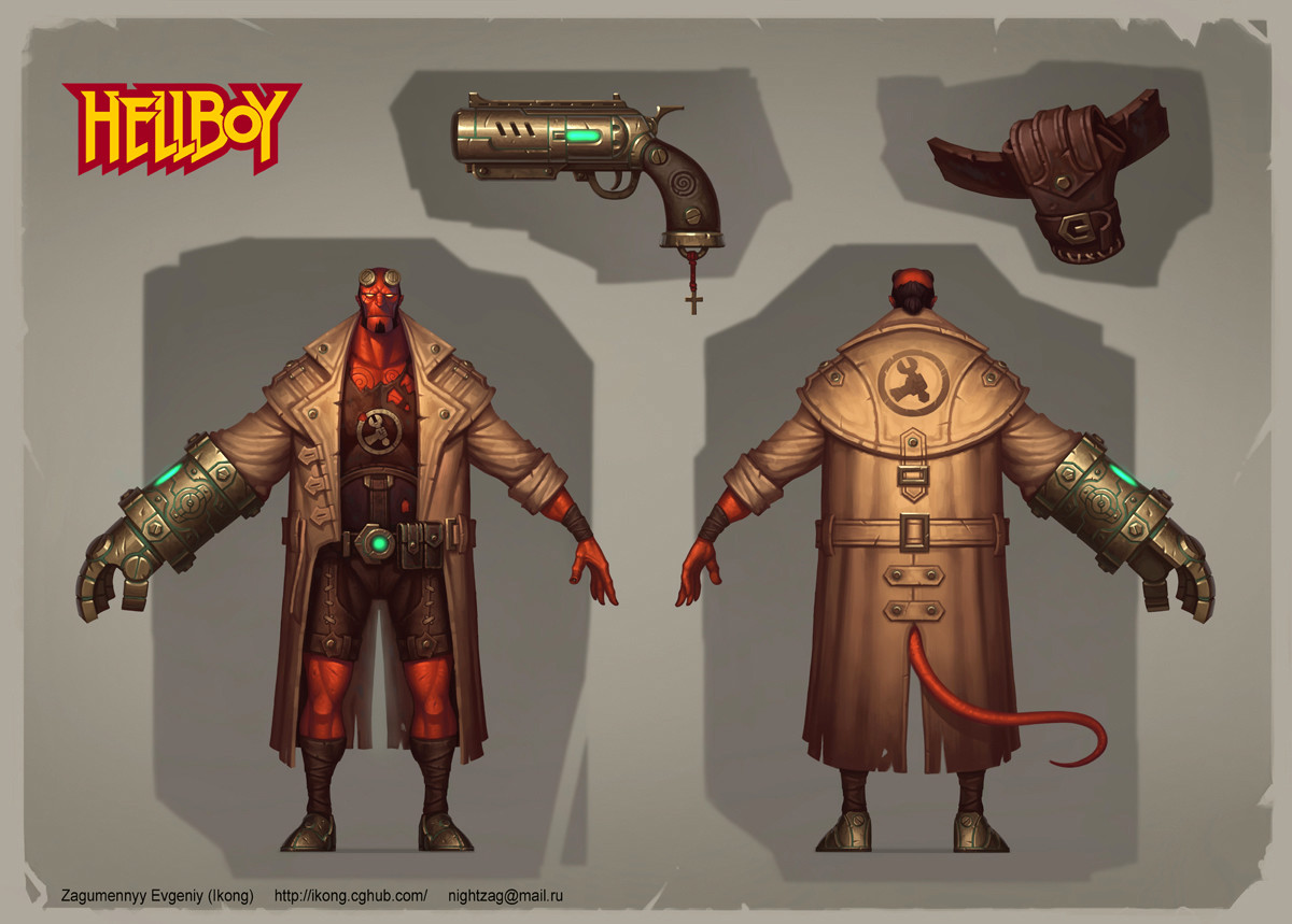 ArtStation - hellboy_design_comicon_2014