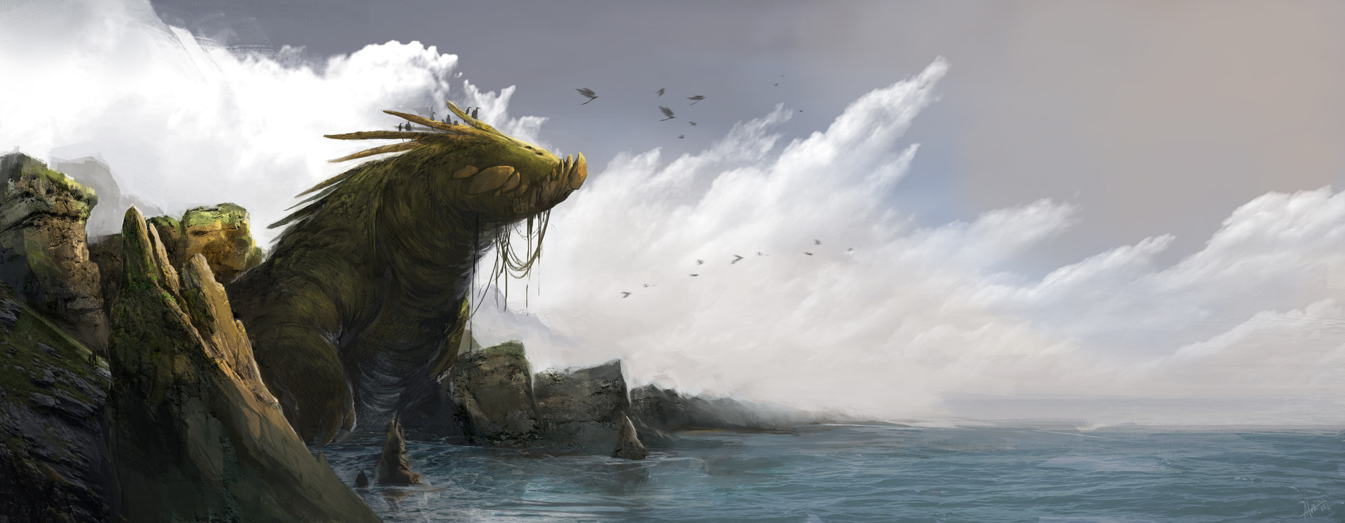 ArtStation - Cliffs Monster
