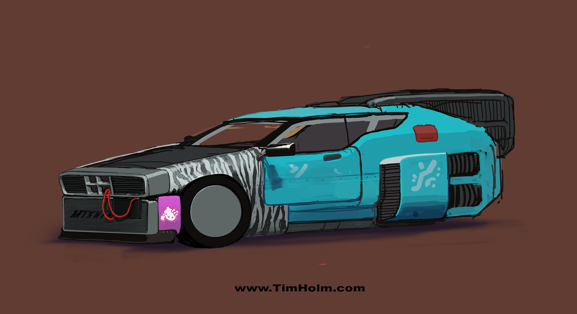 ArtStation - zebra car