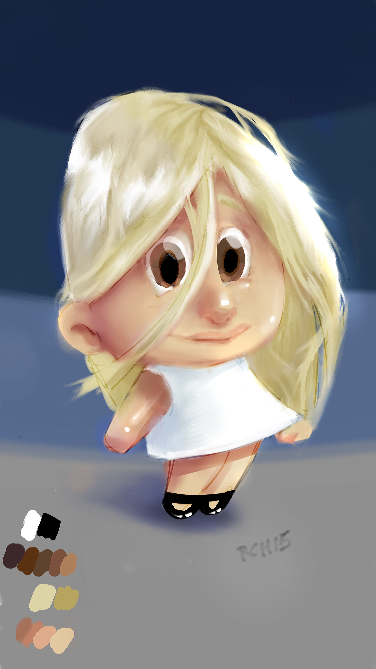 ArtStation - Eva. Phone sketch