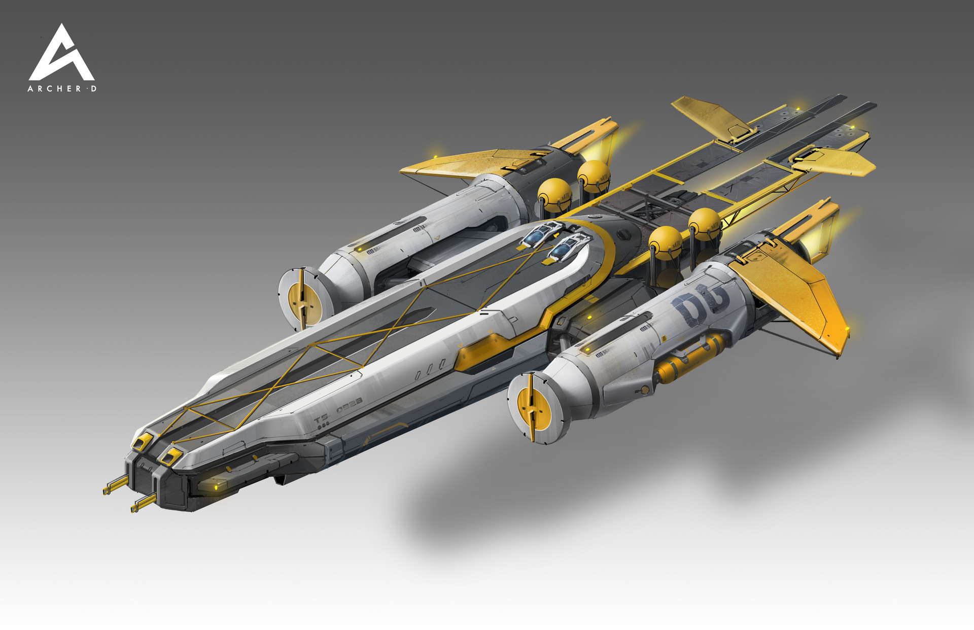 ArtStation - Spaceship study