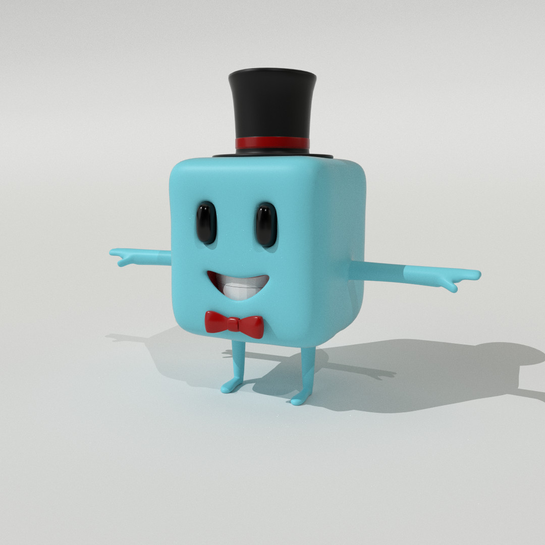 ArtStation - Mr. Cube Cubertstein. wip