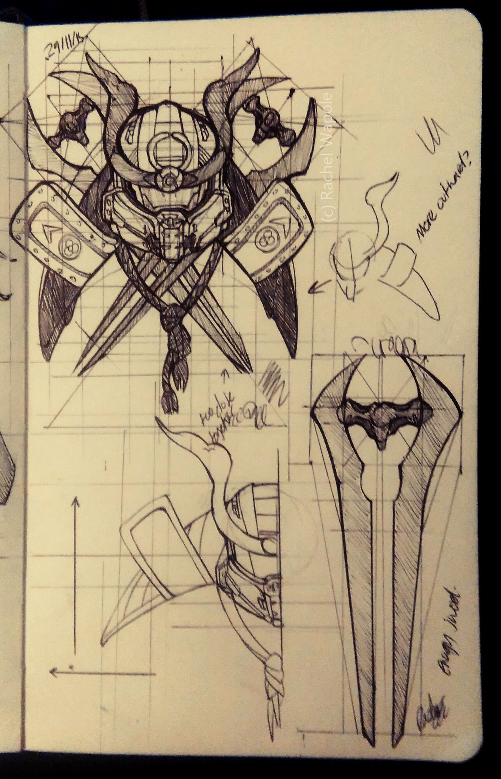 Rachel Walpole - Concept Sketches - Shogun Master