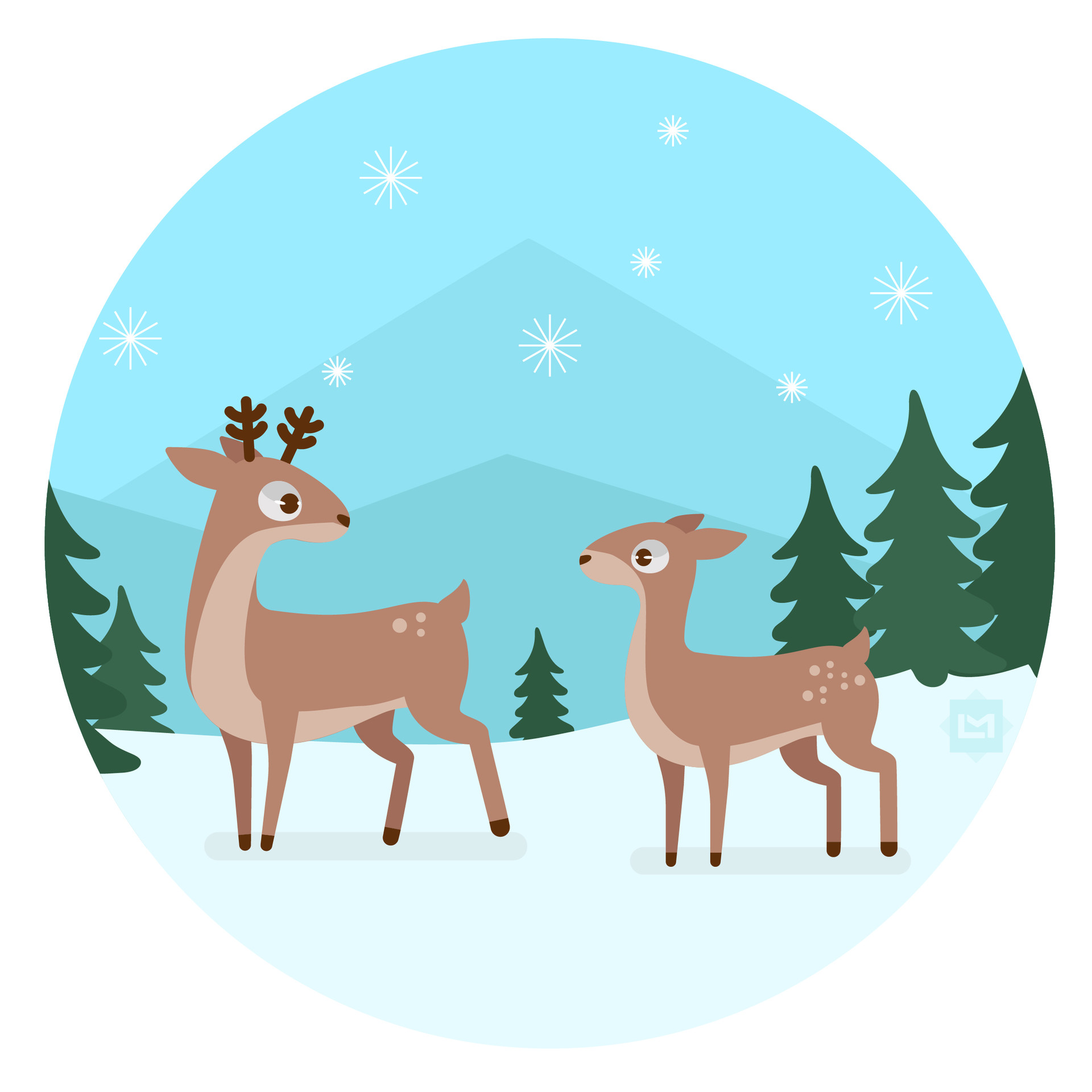 ArtStation - Winter Deer