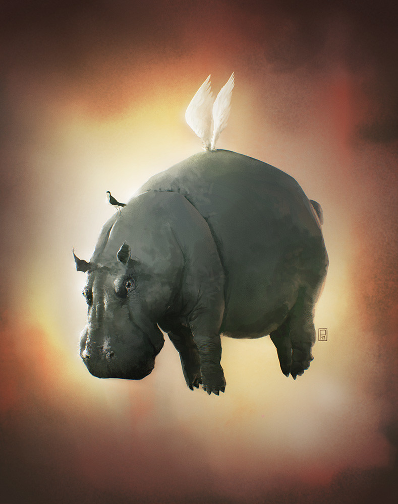ArtStation - Flying Hippo
