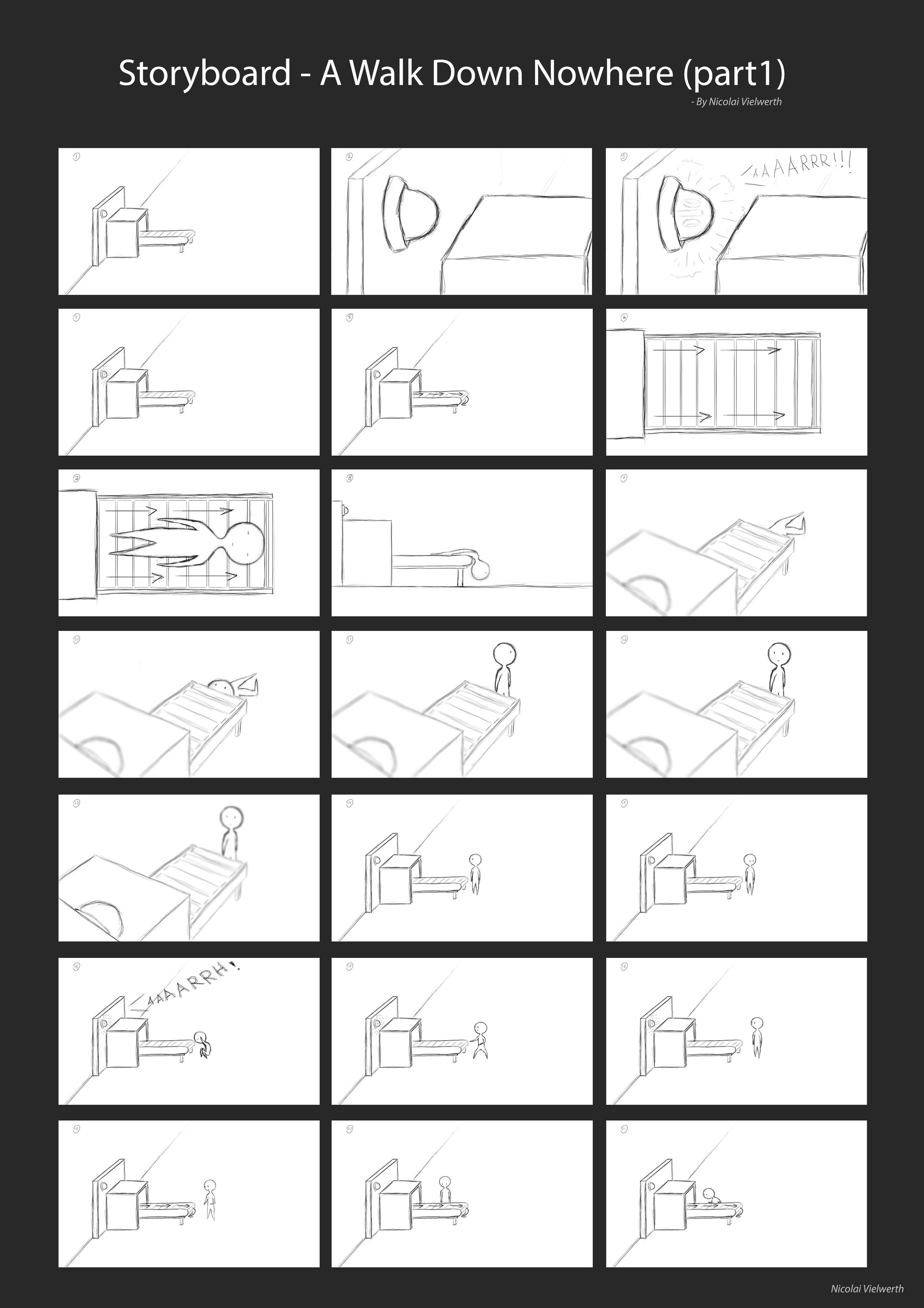 ArtStation - Storyboard - "A Walk Down Nowhere" (part 1)