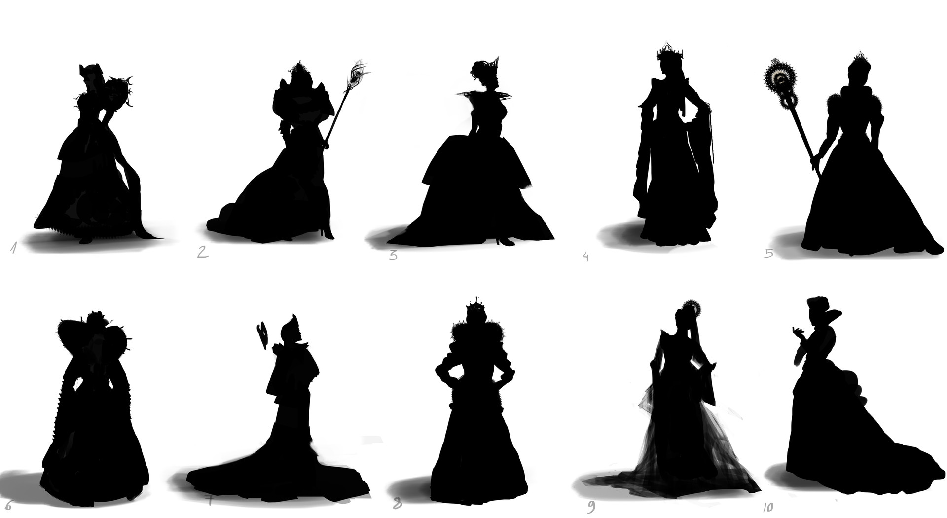 Laura Mesones - Daily silhouette study. November 2015 challenge
