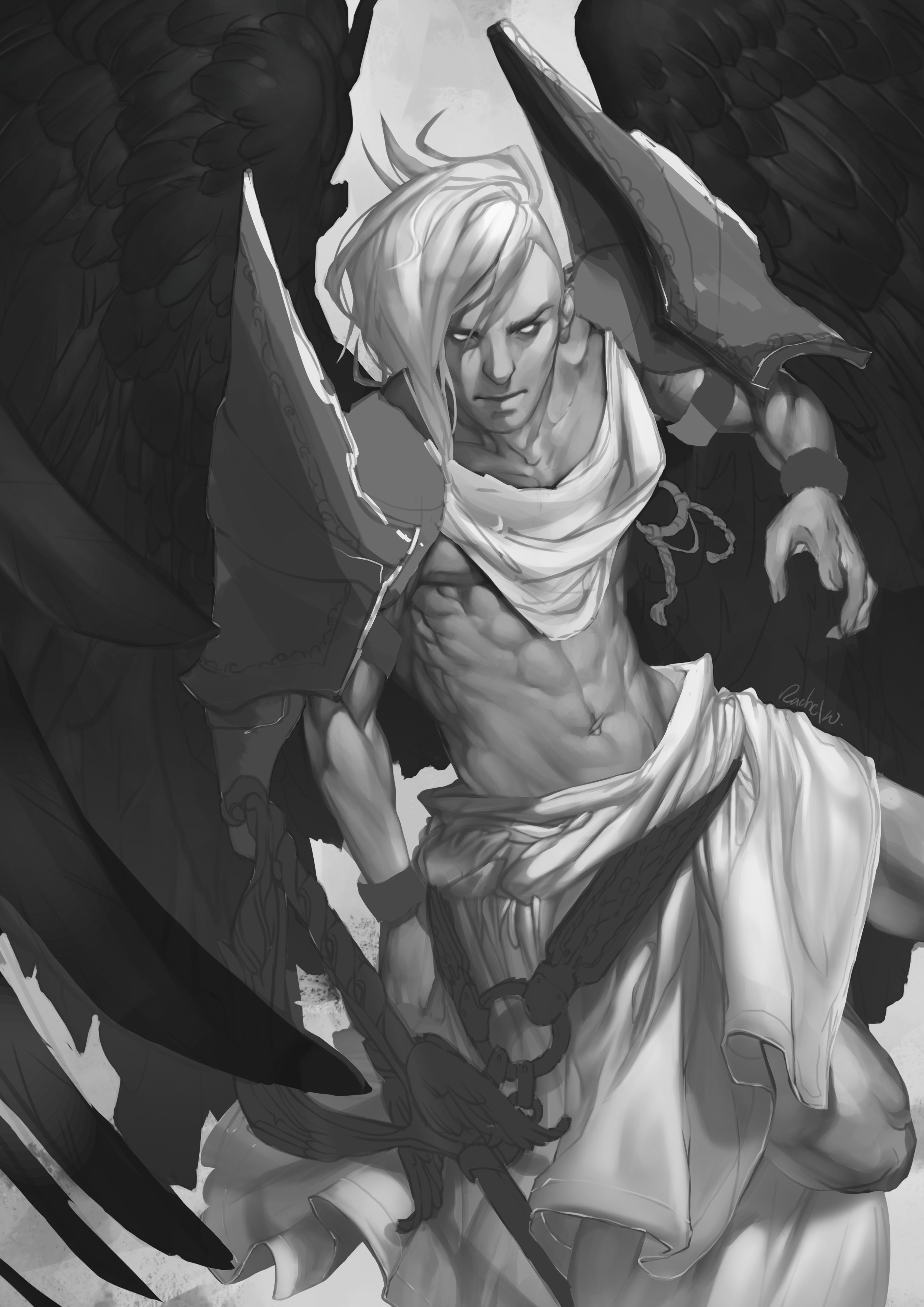 Rachel Walpole - Fantasy Arch Angel WIP