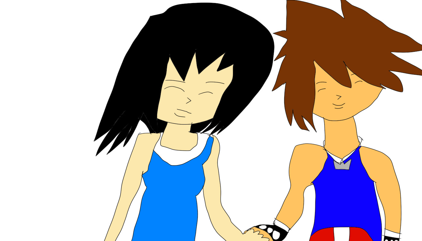 ArtStation - me and sora hold hands