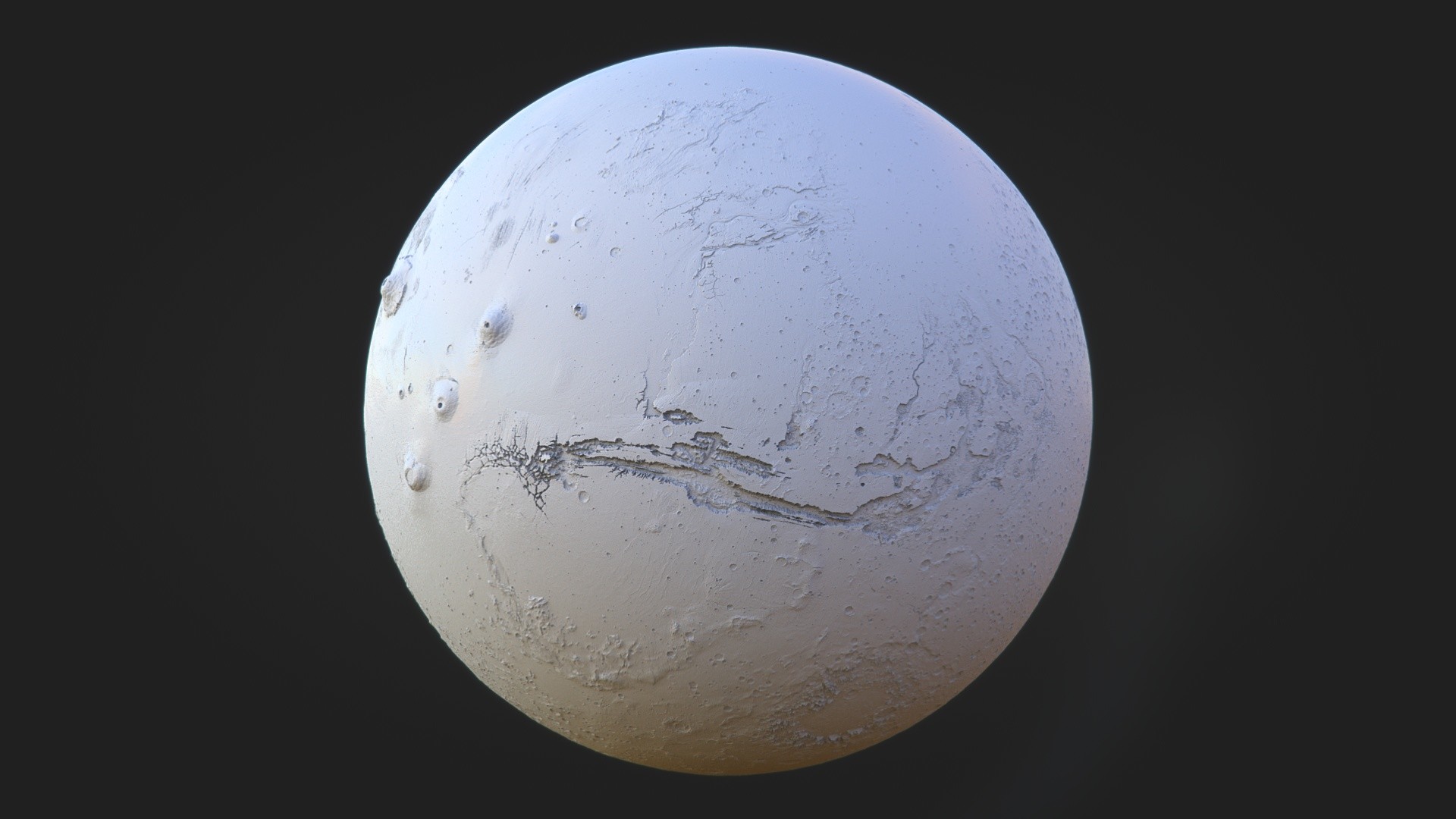 ArtStation - 46k Mars Displacement Map