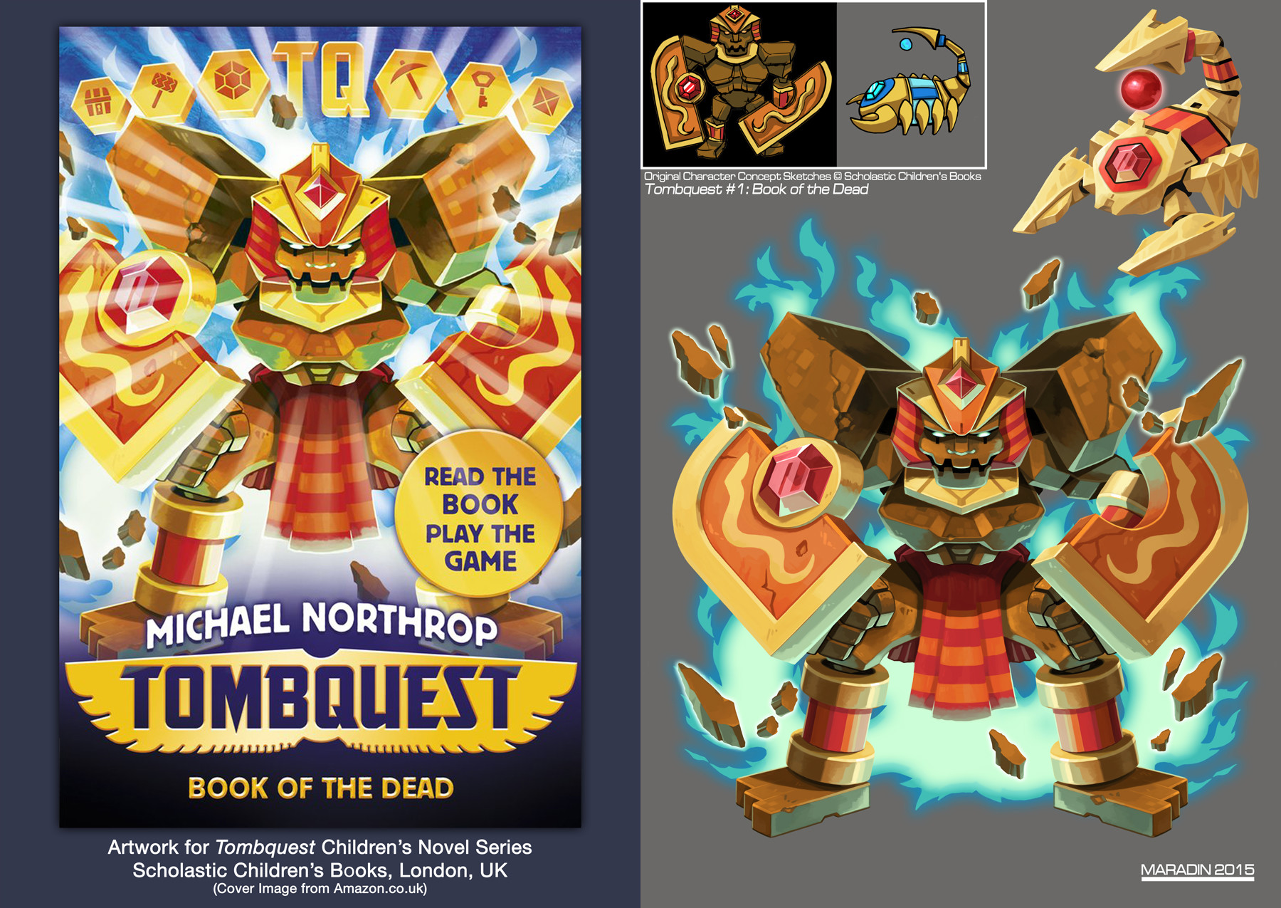ArtStation - Tombquest 1: Book of the Dead (Shield Golem)
