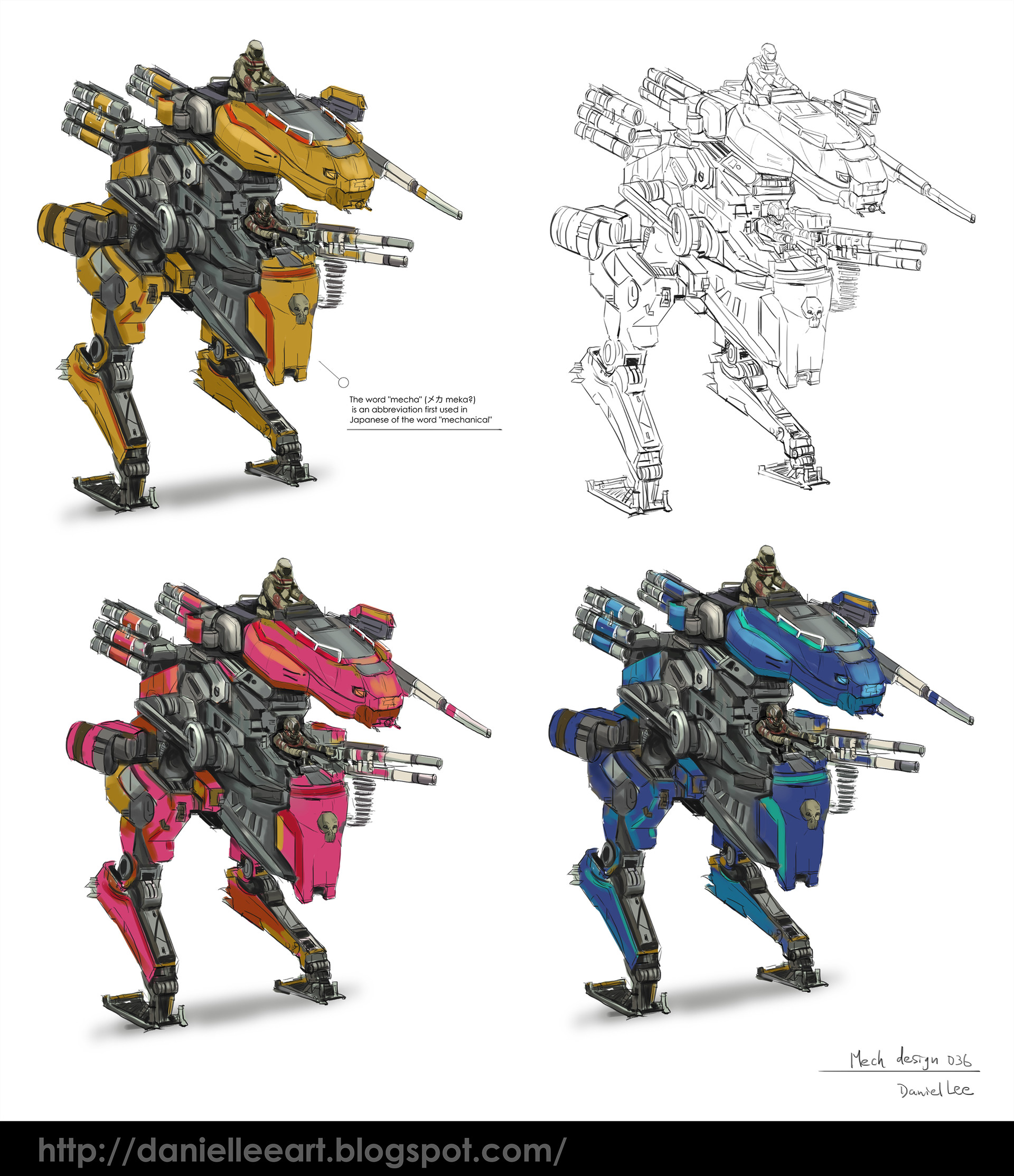 how to draw mecha designs