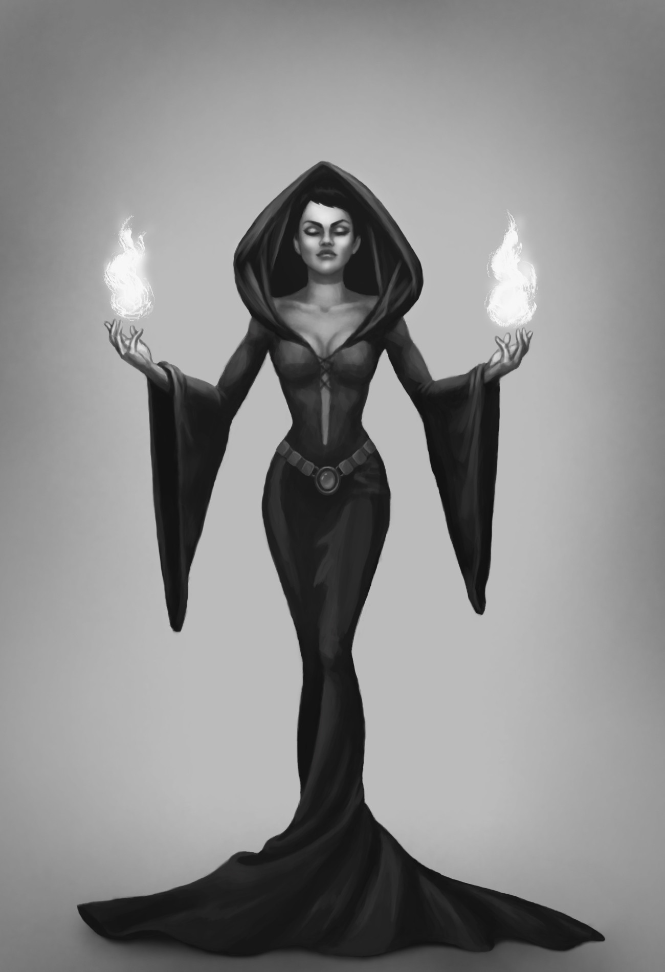 ArtStation - Dark Priestess Concept