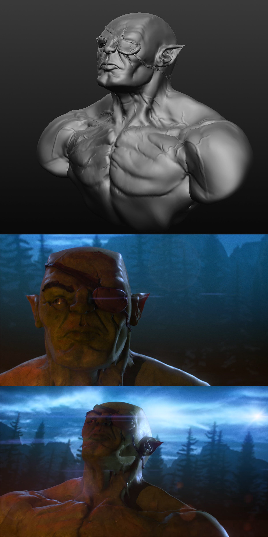 Ryan Lord - Orc Sculptris and After Effects