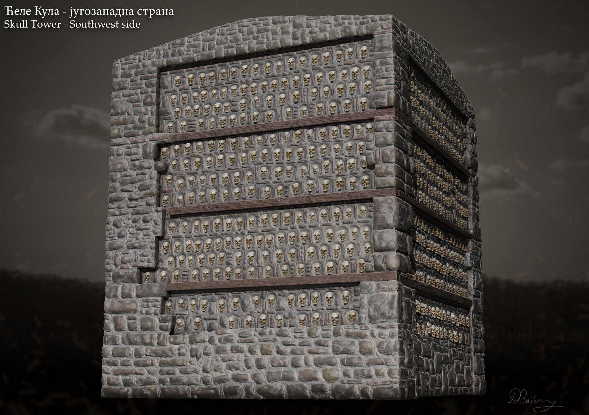 Dejan Backovic - Skull Tower - Historical 3D reconstruction