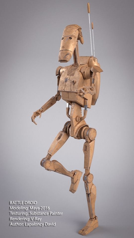 ArtStation - Star Wars Battle Droid
