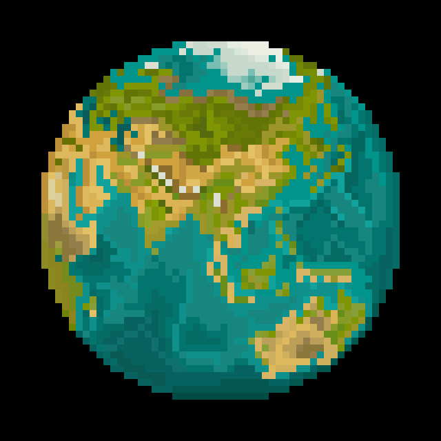 ArtStation - Pixel Earth