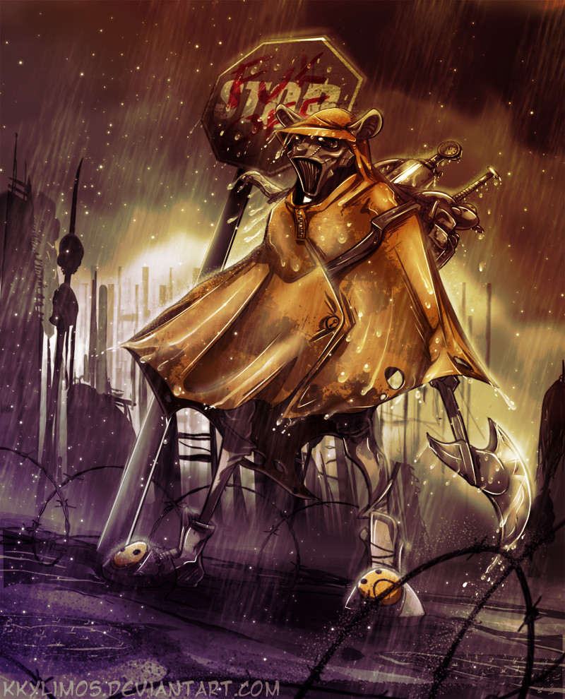 ArtStation - A Rainy Day in Hell