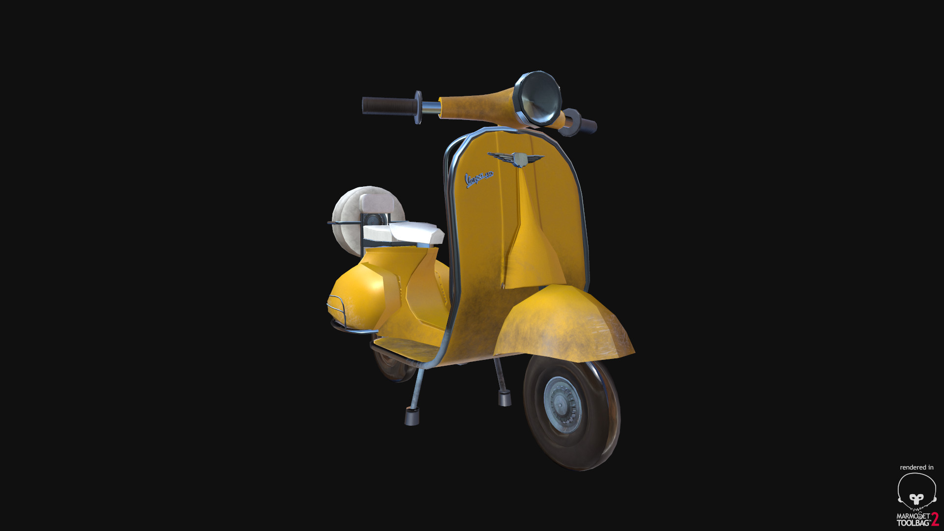ArtStation - Yellow Vespa