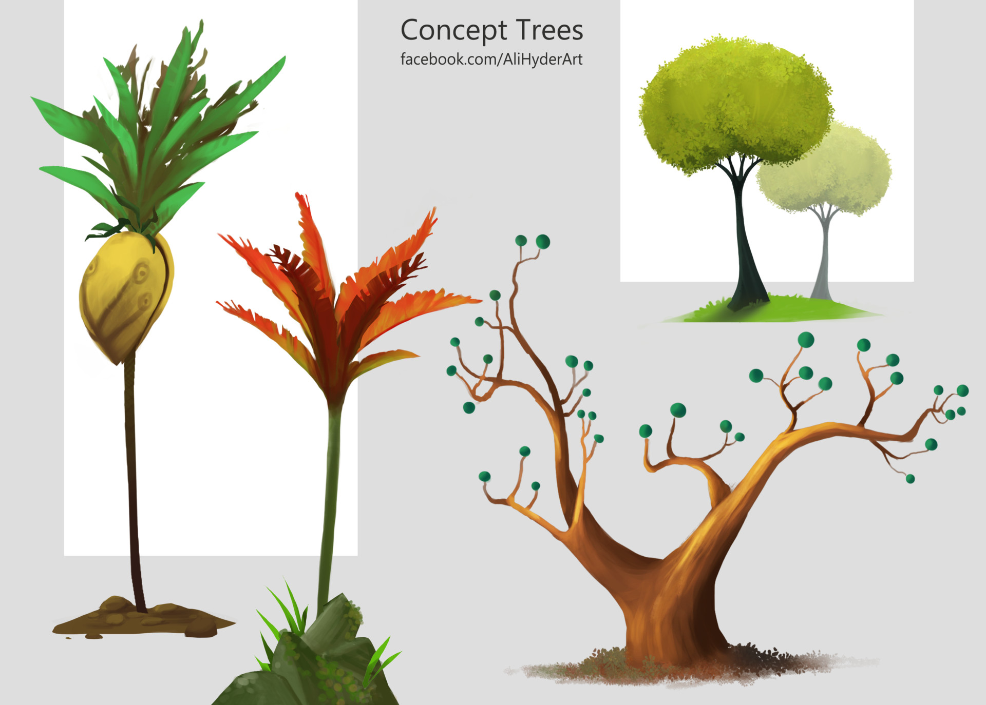 ArtStation - Concept Trees
