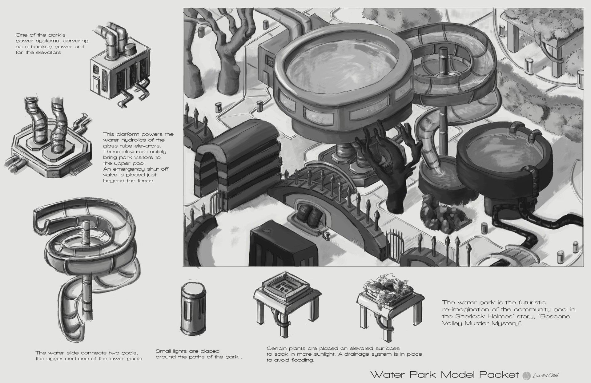 ArtStation - Water Park - model packet