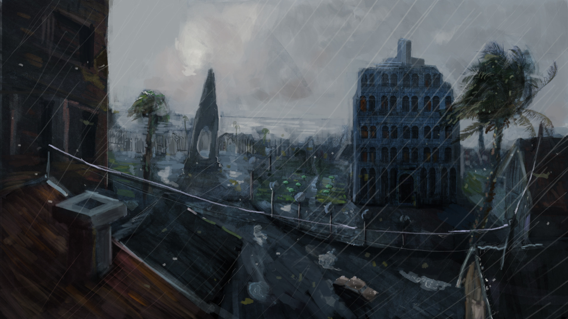 ArtStation - coastal city