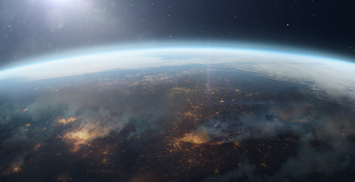 ArtStation - Earth burning