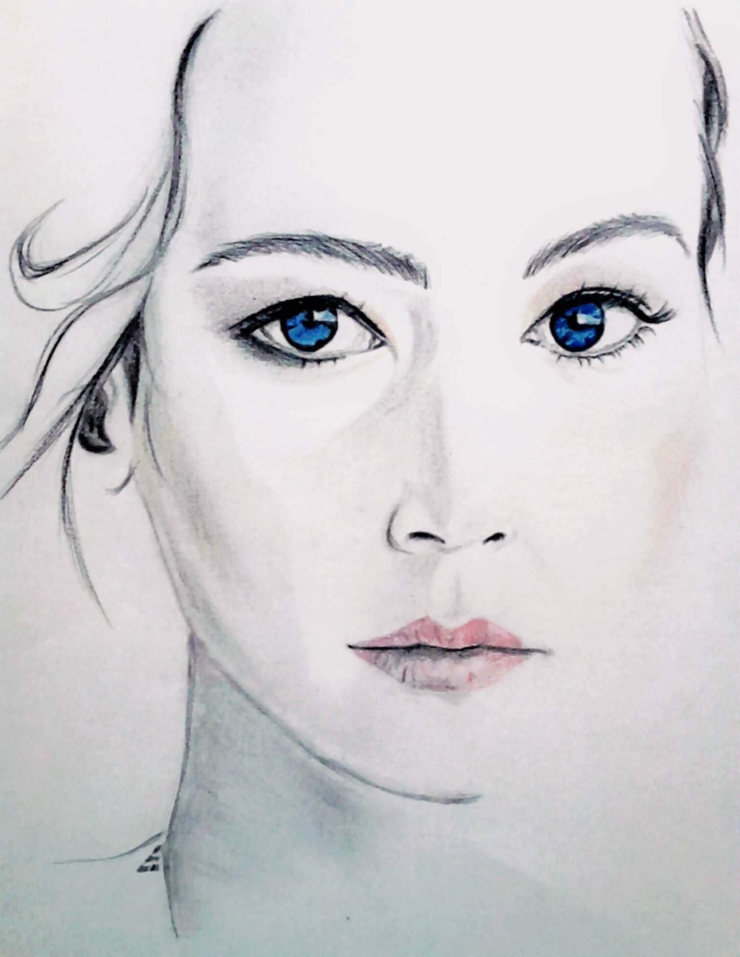 Jennifer Lawrence Portrait Drawing Artist And World