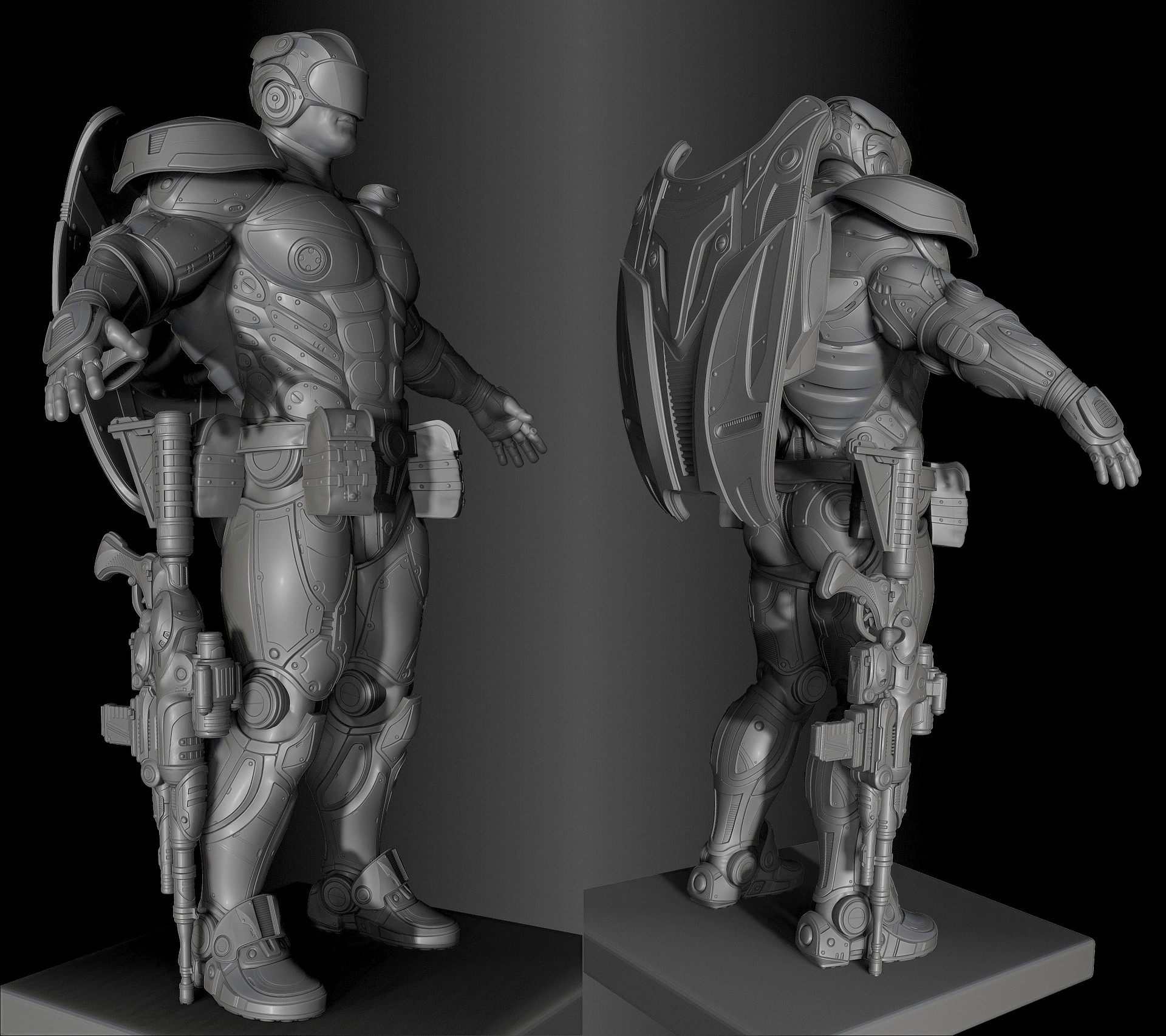 ArtStation - Heavy Metal Man Project