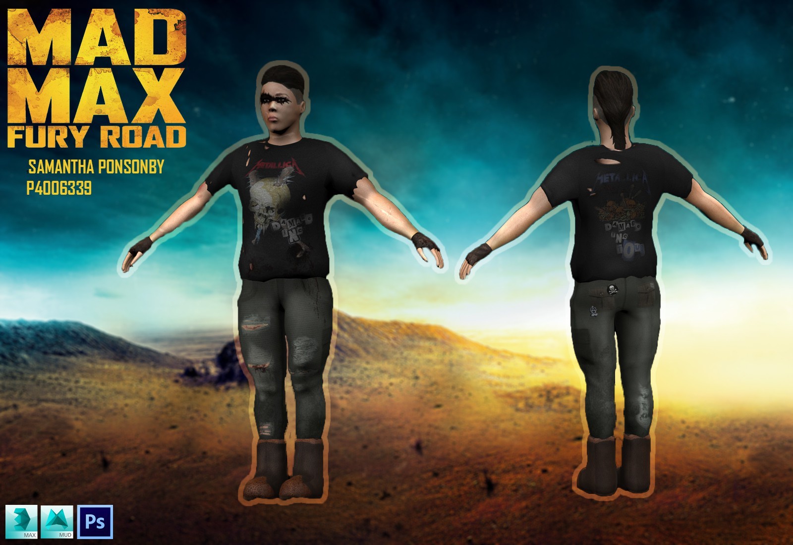 ArtStation - Mad Max Inspired Character Model