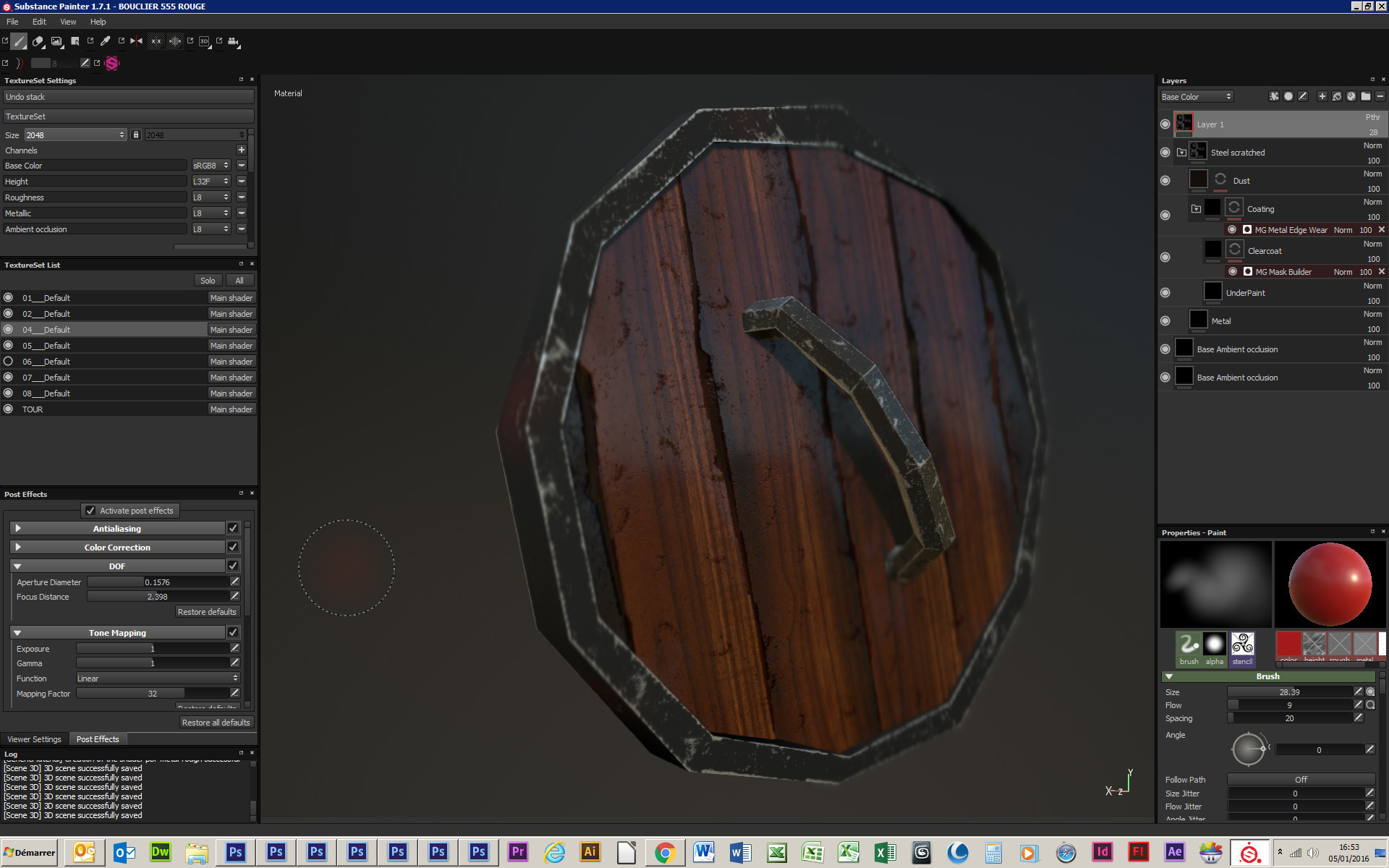 ArtStation - Shield low poly / bouclier première version...
