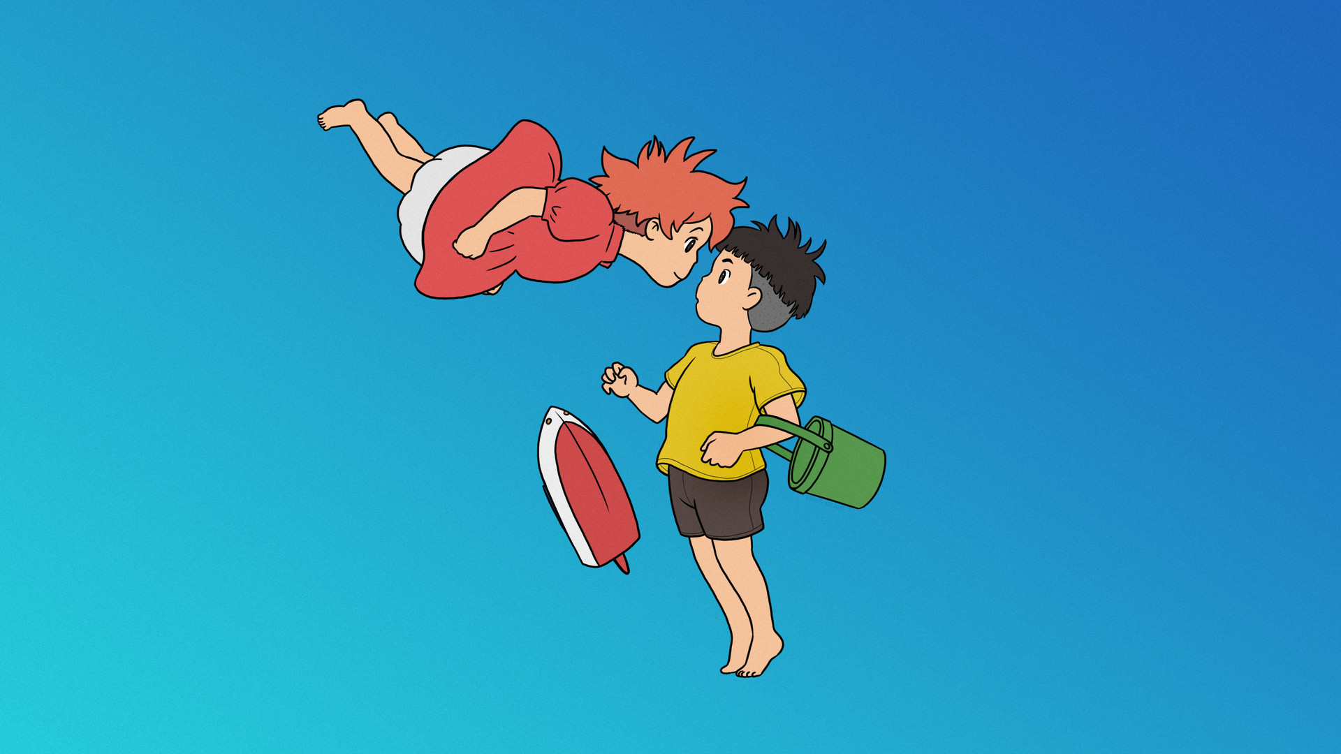 Ponyo And Sosuke Kiss