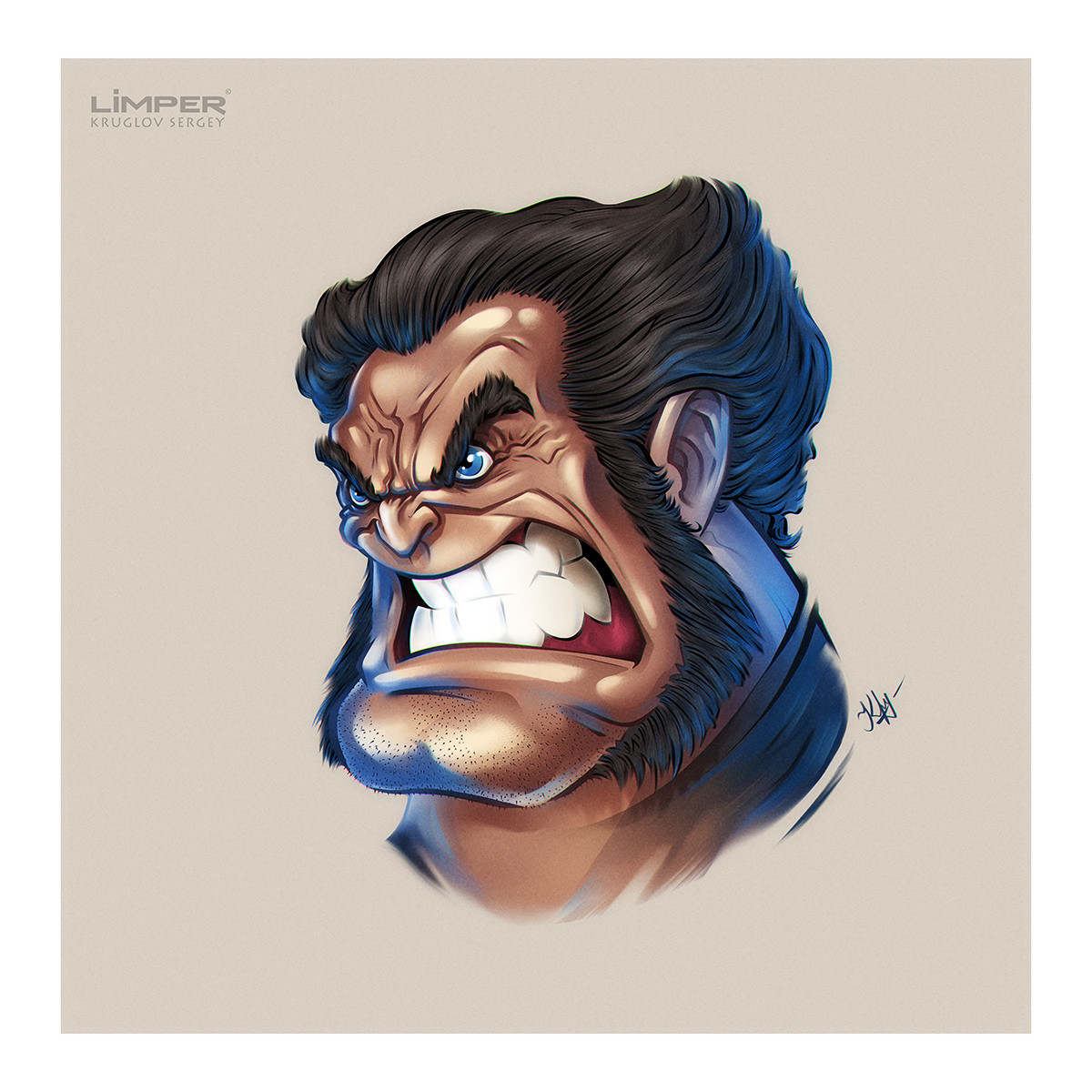 ArtStation - Cartoon Wolverine
