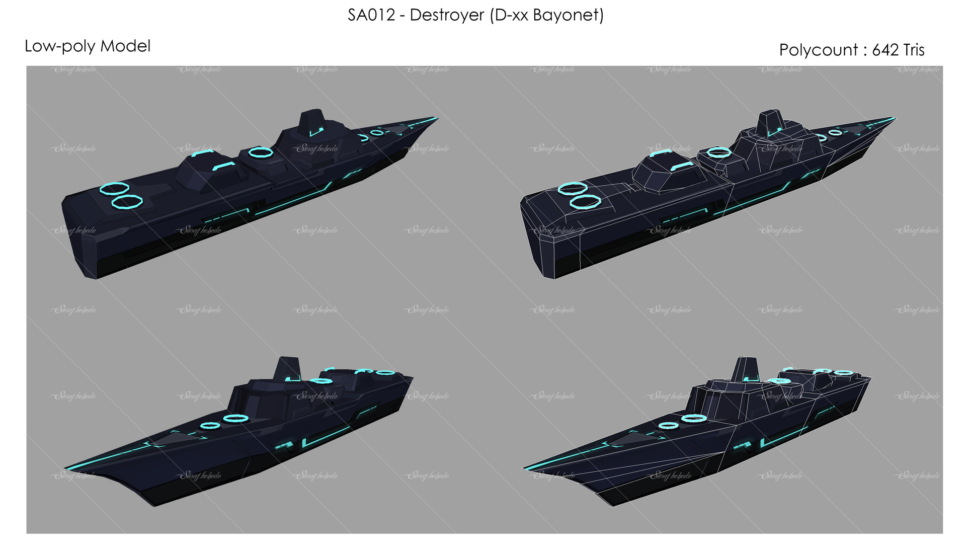 ArtStation - Destroyer Ship