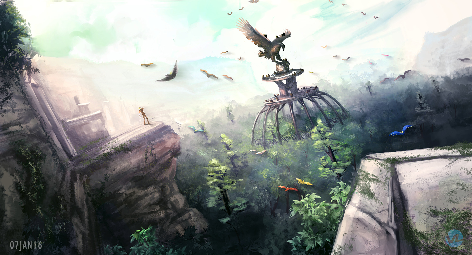 ArtStation - Bird Training Fort