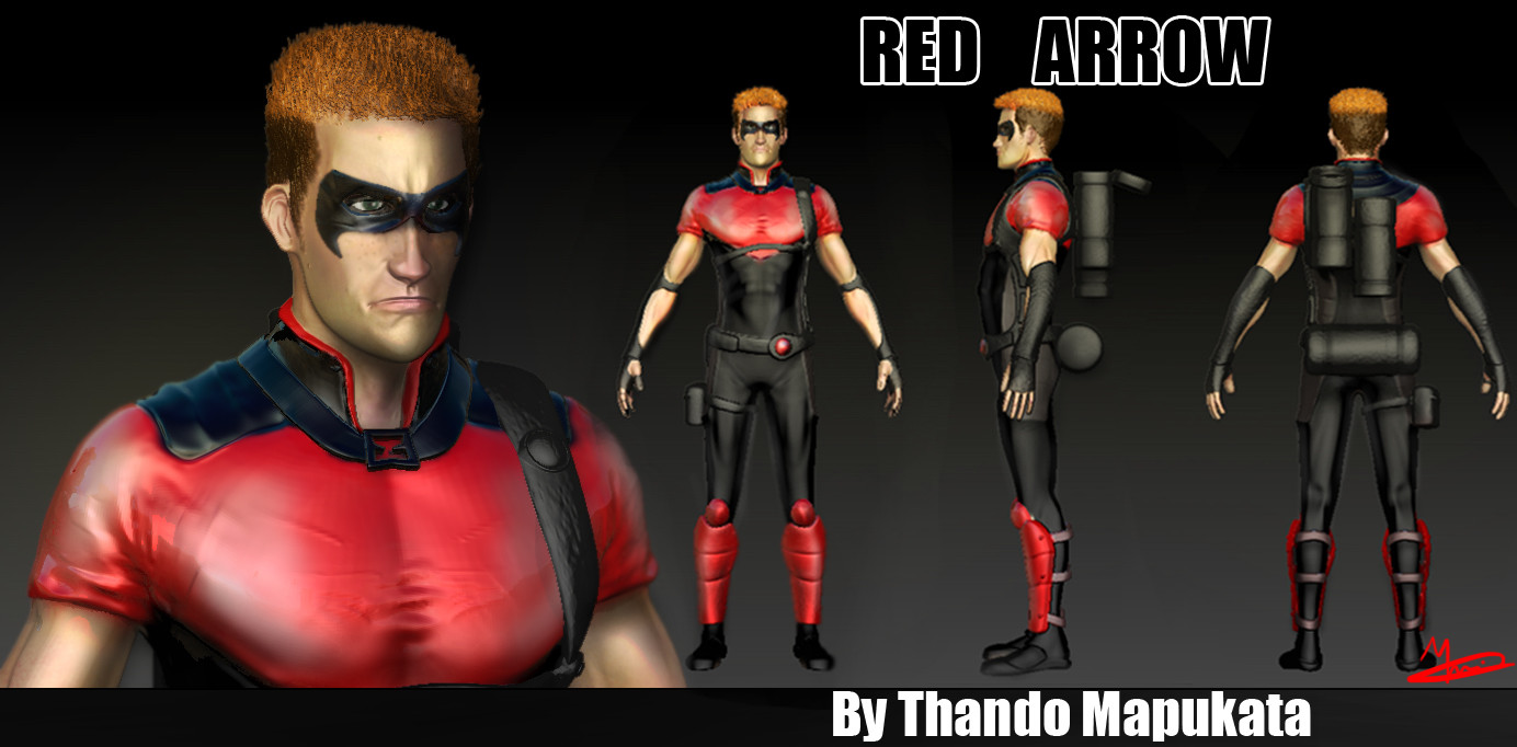 ArtStation - Red Arrow character sheet