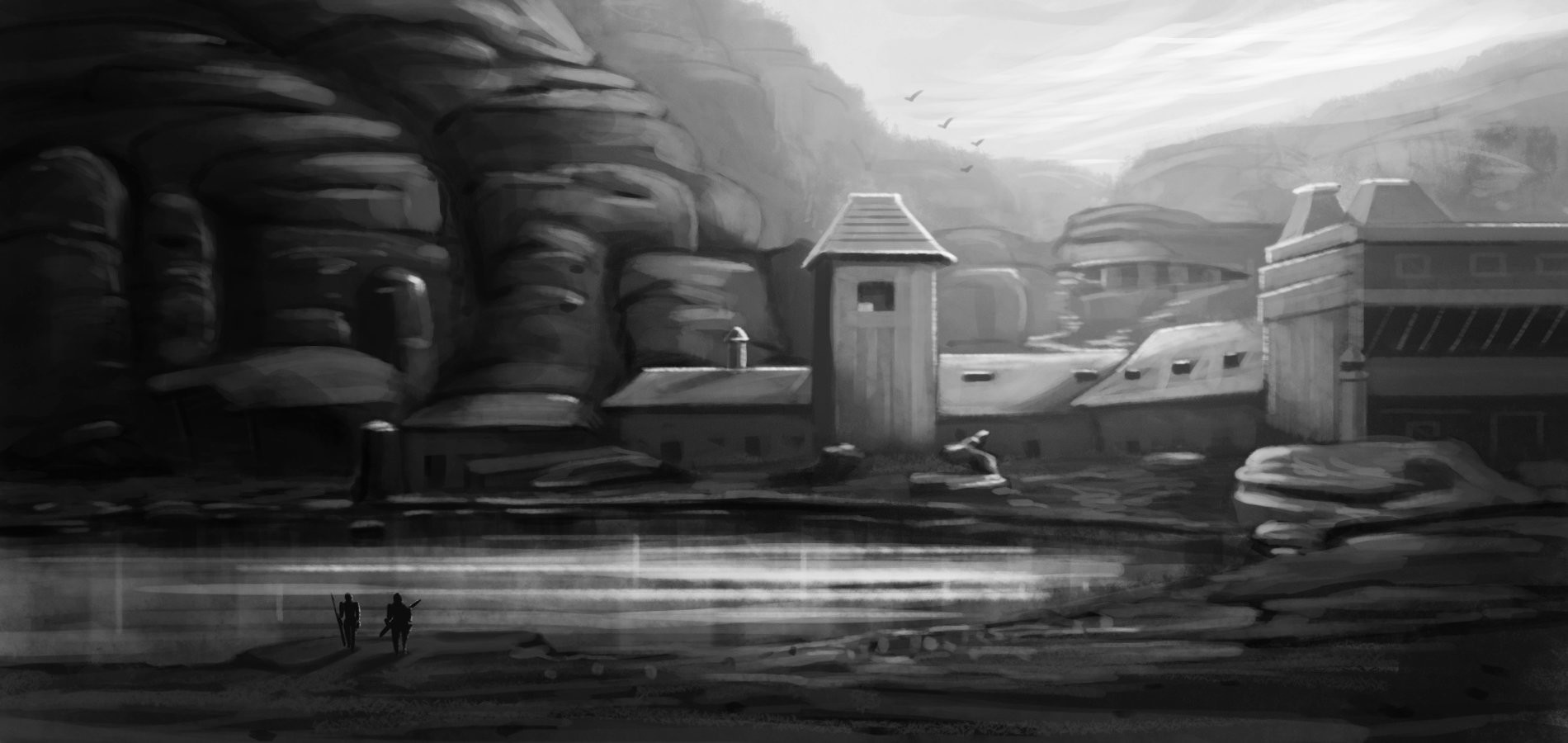 ArtStation - Grayscale Study # Concept Art