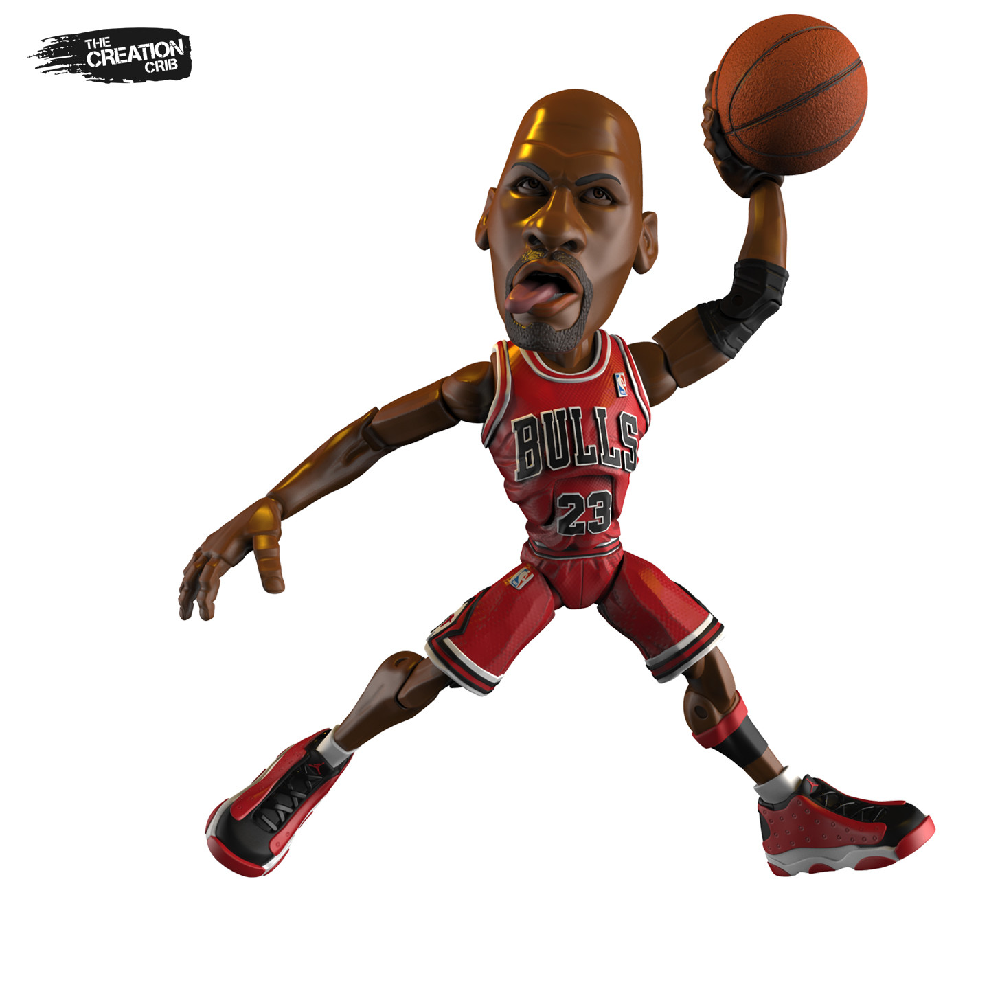 Brian Baity - Michael Jordan V1 stylized designer toy concept