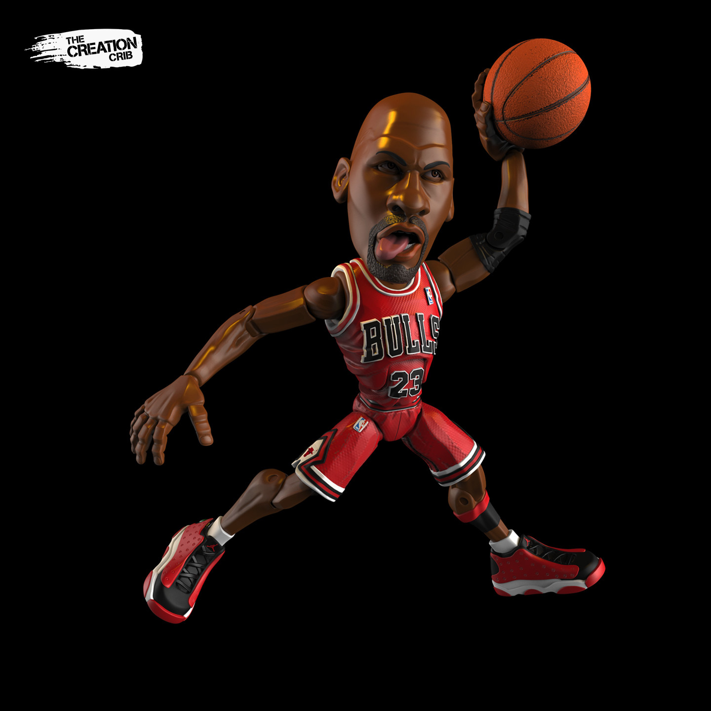 Brian Baity - Michael Jordan V1 stylized designer toy concept